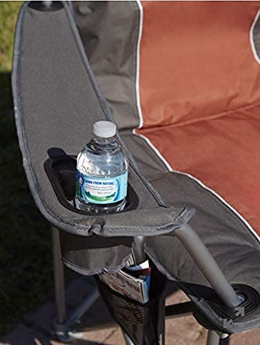 LivingXL 1,000-lb. Capacity Heavy-Duty Portable Chair Charcoal 1,000 lb