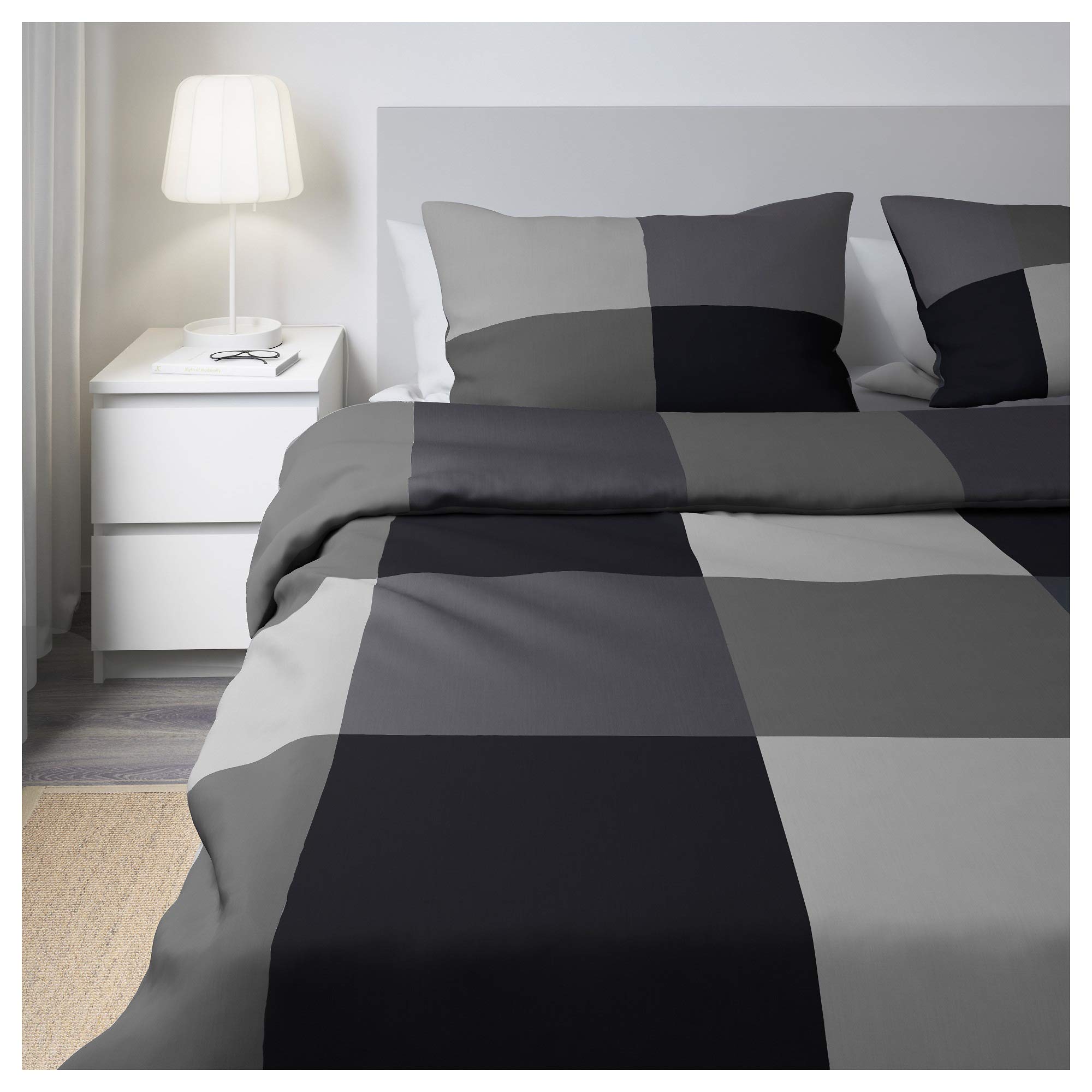 IKEA.. 103.755.26 Duvet Cover and Pillowcase, Black