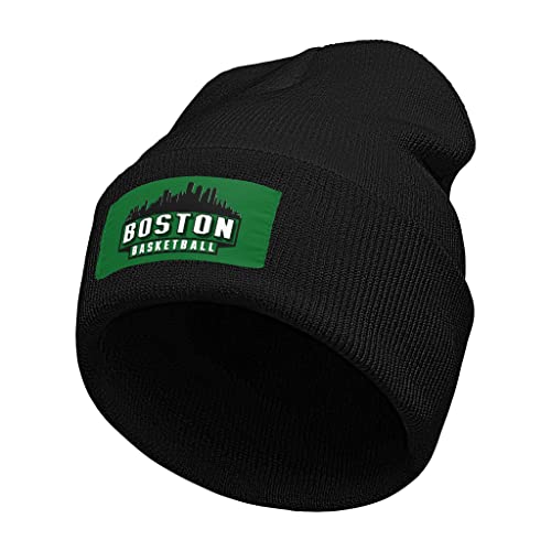 Lisabridal Winter Team City Black Beanie Hats Knit Warm Cap for Men Women