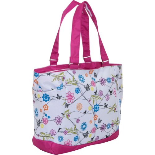 High Sierra Women's Shelby Tote Bag, Birds on a Wire Cerise, 16 x 14 x 5-Inch