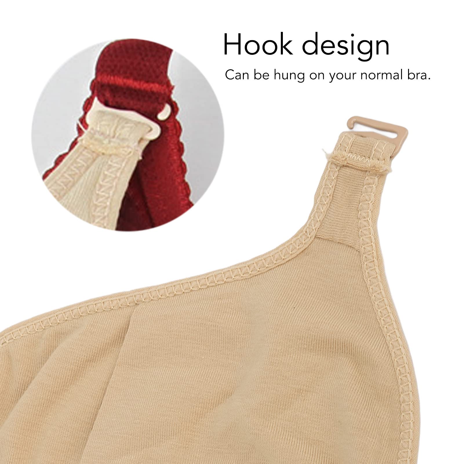 Hook Breast Protective Pockets Sleeves, Bra Insert Pads, Cotton Breast Form Light Ventilation Sponge Boobs for Breast Prosthesis, Breast Forms, Artificial Fake Boobs, Mastectomy