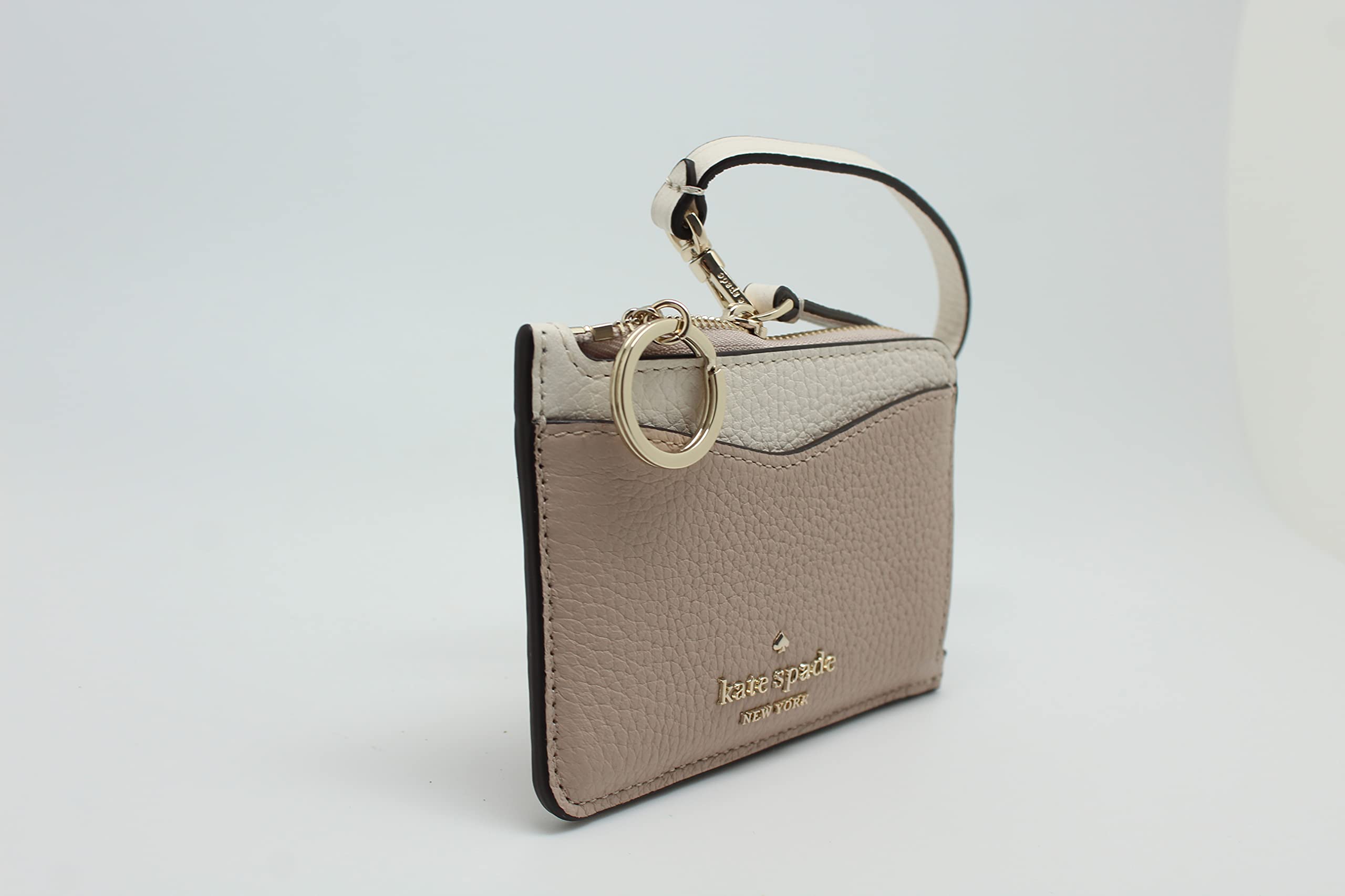 Kate Spade New York Leila Small Card Holder Wristlet (Warmbeige)