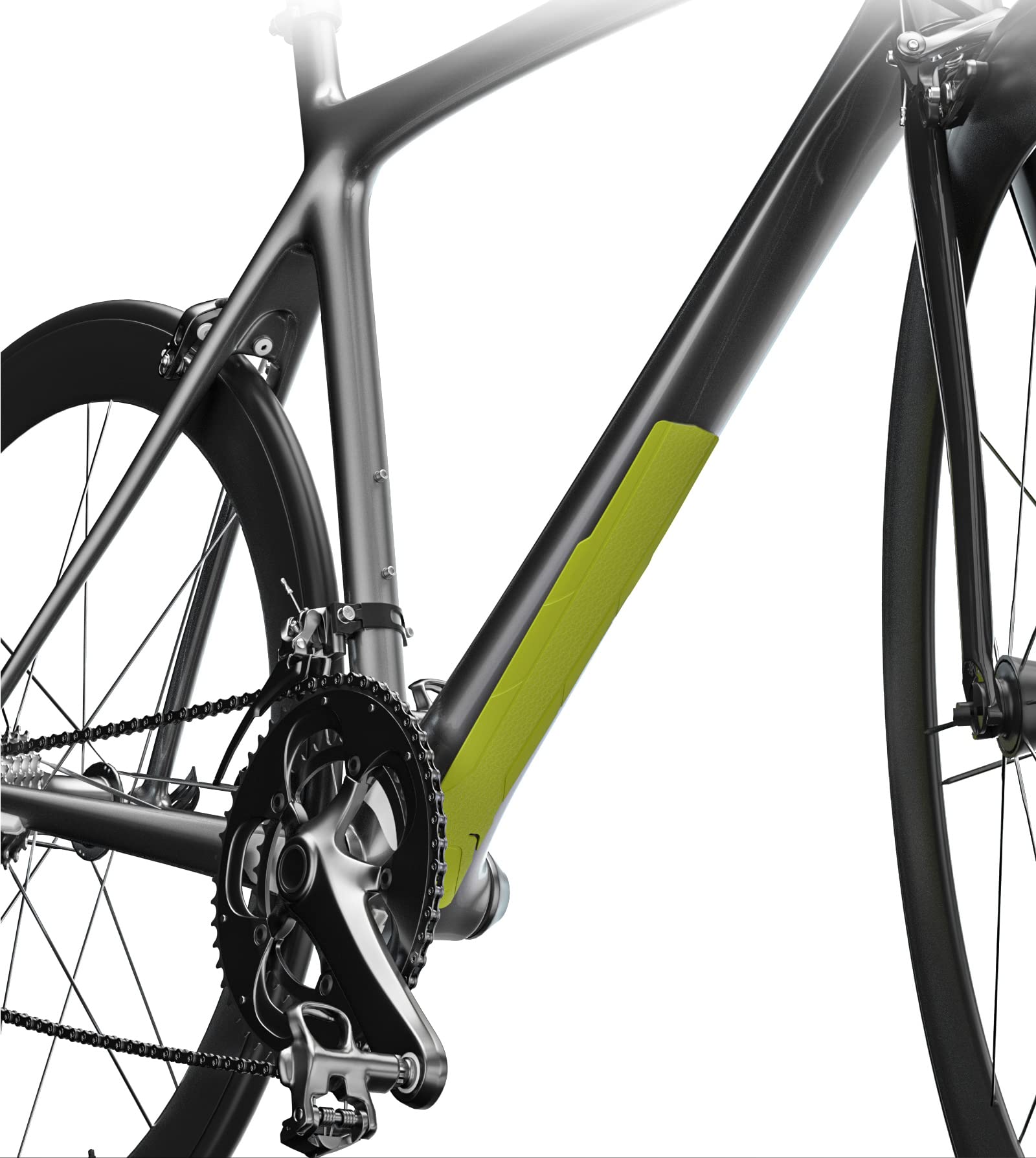 MEGHNA Bike Frame Protection Downtube Frame Protector 3M Tape for Mountain Bike Road Bike, Grey