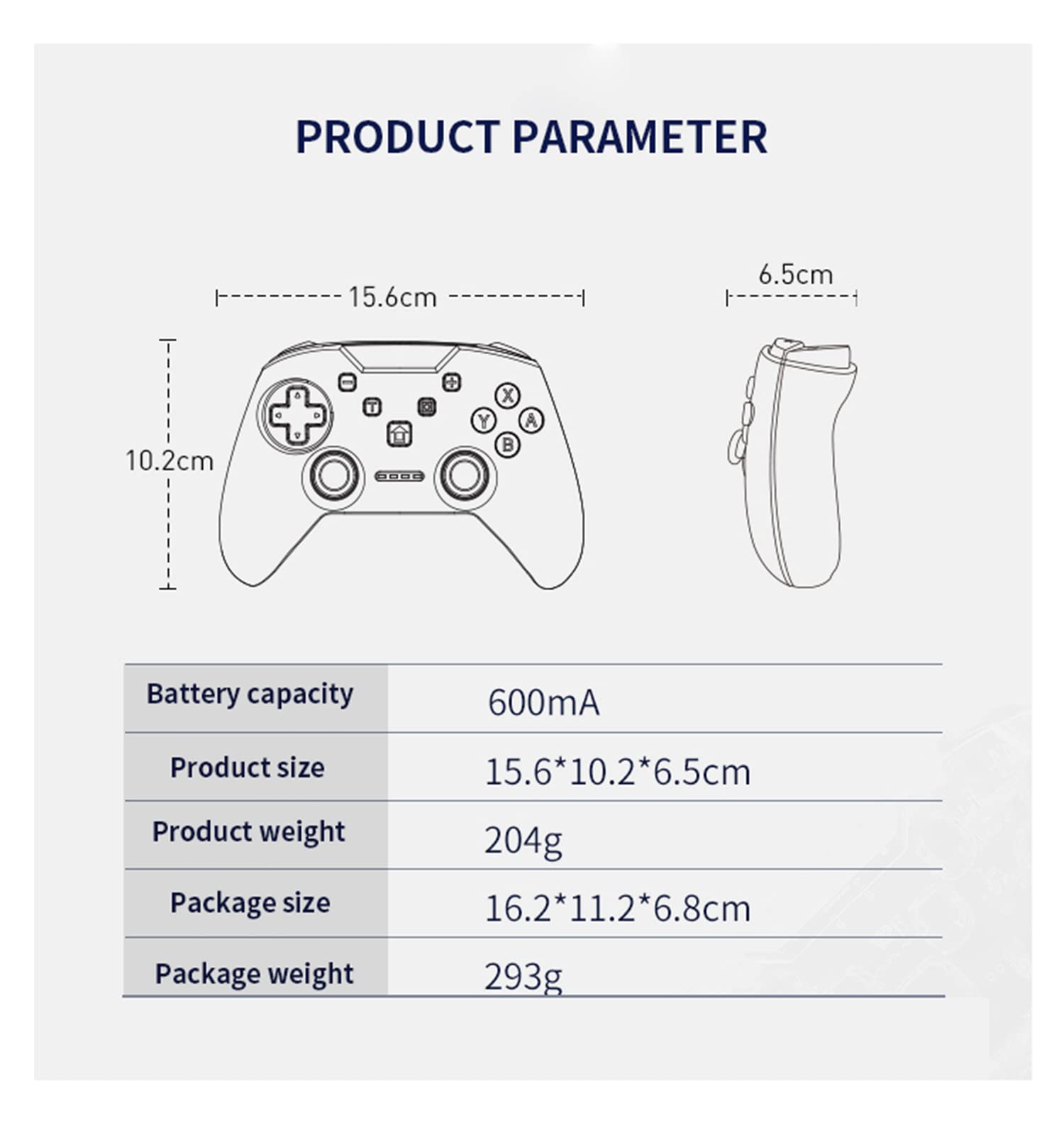 kobjoy Game Controller for PC/Switch/Tesla model 3/y/x/s,Transparent LED Backlight,Support Dual Motor and Dual Vibration Function.