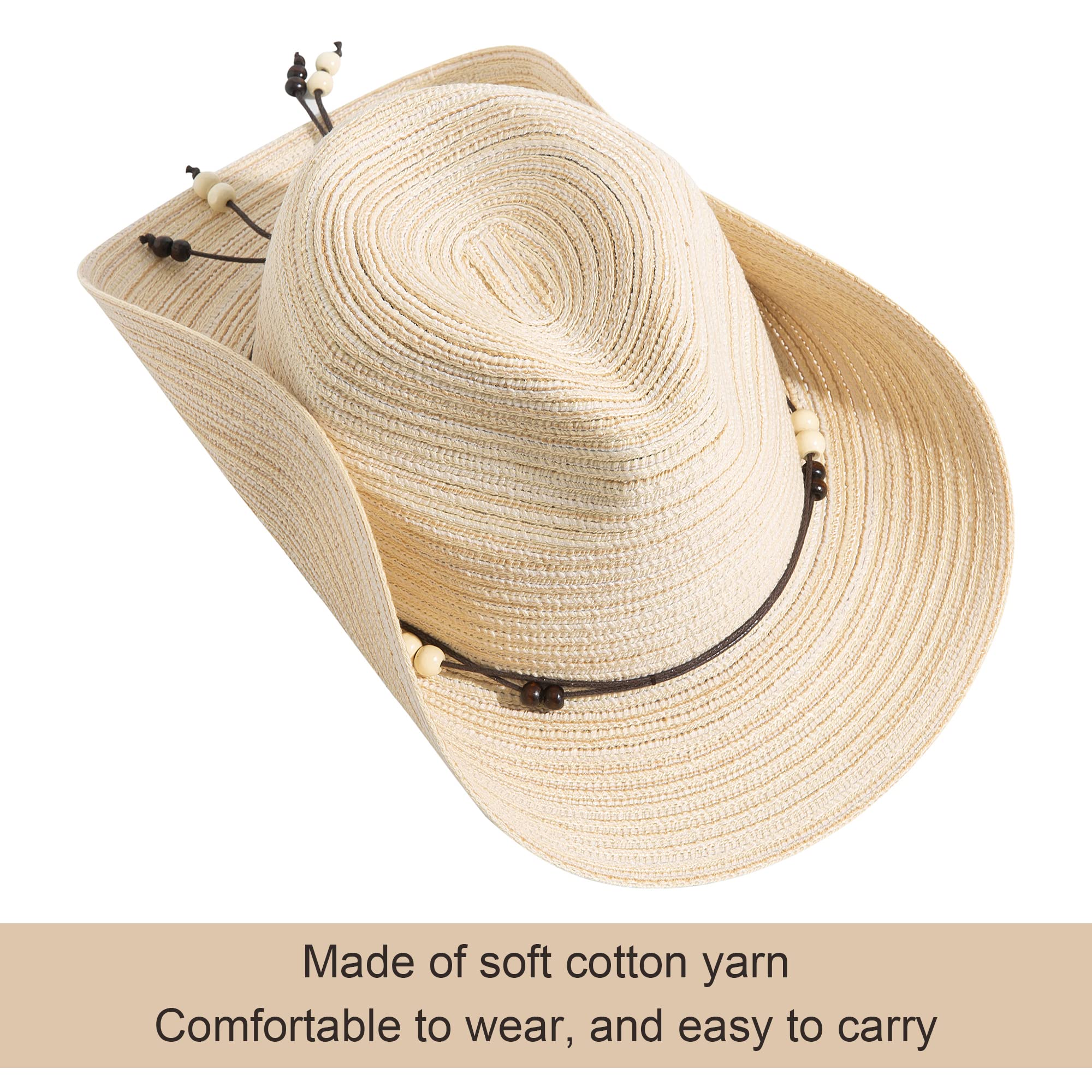 Lanzom Women Men Wide Brim Sun hat Packable Outdoor Hat for Hiking Foldable Summer Beach Hat UPF 50+(A-Beige, Medium)