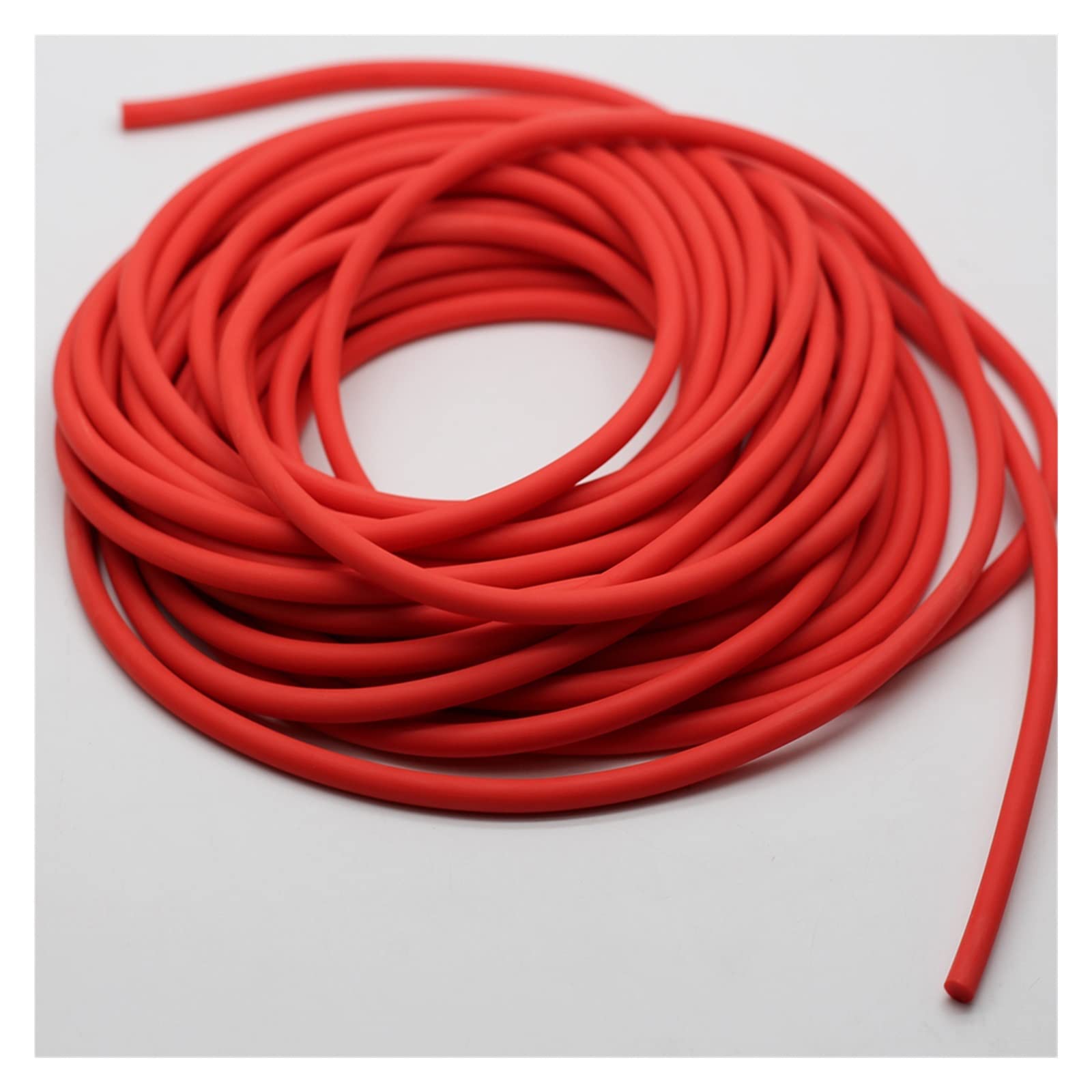 MEFESE 5-10 m Diameter 5.5mm Red Fishing Lanyard Solid Elastic Rubber line Telescopic Rope Fishing Smats