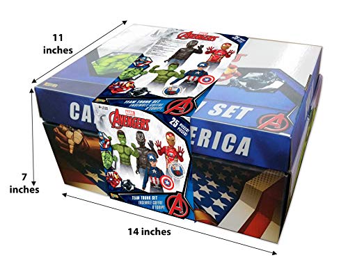 Imagine by Rubie's Marvel Avengers Play Trunk with Iron Man, Captain America, Hulk, Black Panther Costumes/Role Play * Amazon Exclusive , Multi-color