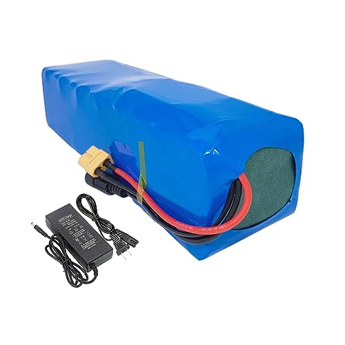 HefddEHY 48V 14Ah Lithium Battery,13S3P Lithium Ion Battery Pack,with XT60 Connector+54.6V 2A Charger,for 200W-750W E-Bike Electric Bicycle Scooter