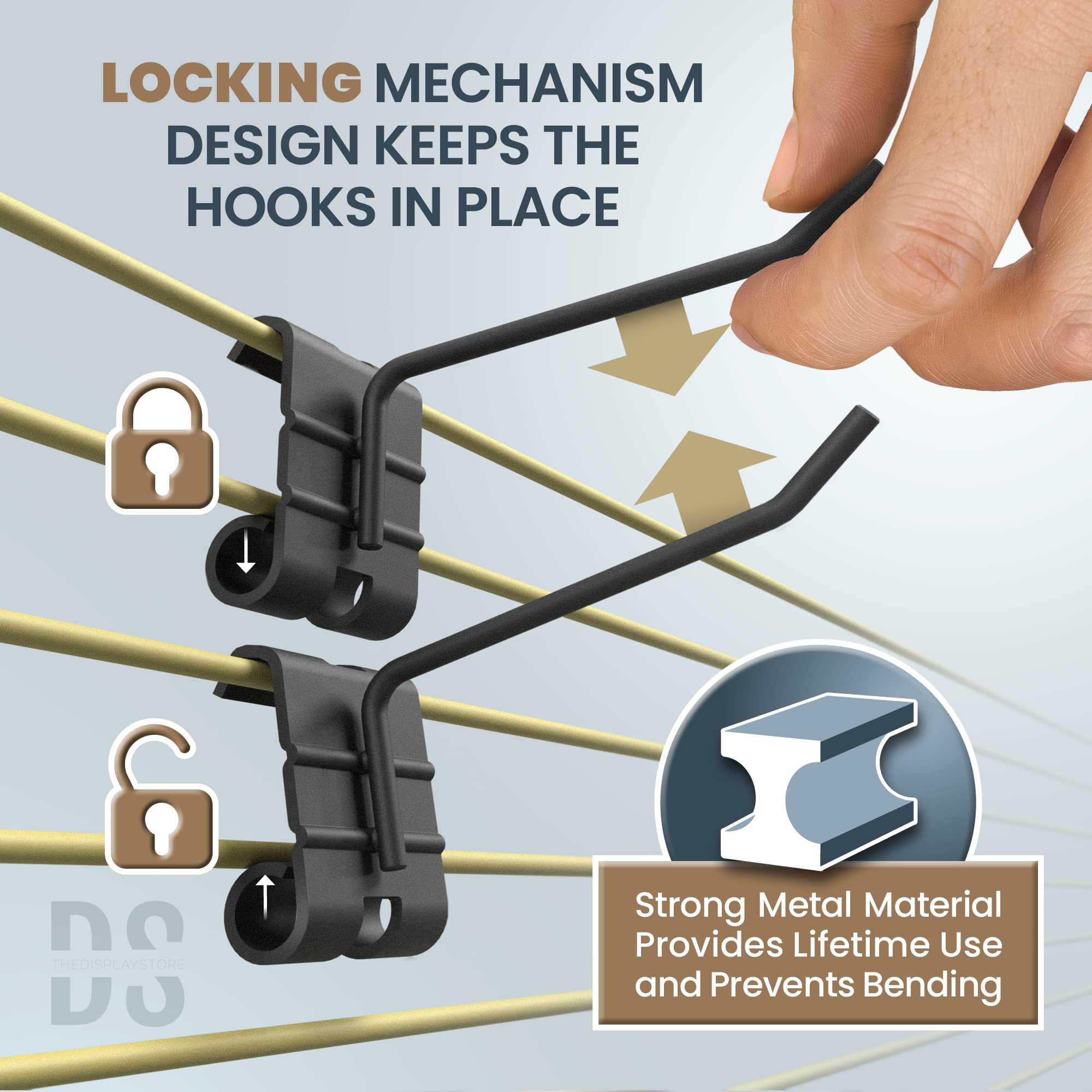 Jewelry Display Stand With 26 Hooks by DS - For Retail Sales of Earrings, Bracelets, Keychains