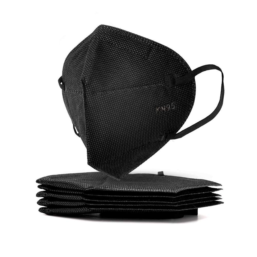 KN95 Face Mask 50 Pack, LundyBright 5-Layer Protective Masks with Elastic Earloop Respirator, Breathable Cup Facemask Protection for Adults, Men, Women Madks Against PM2.5 Dust, Air Pollution
