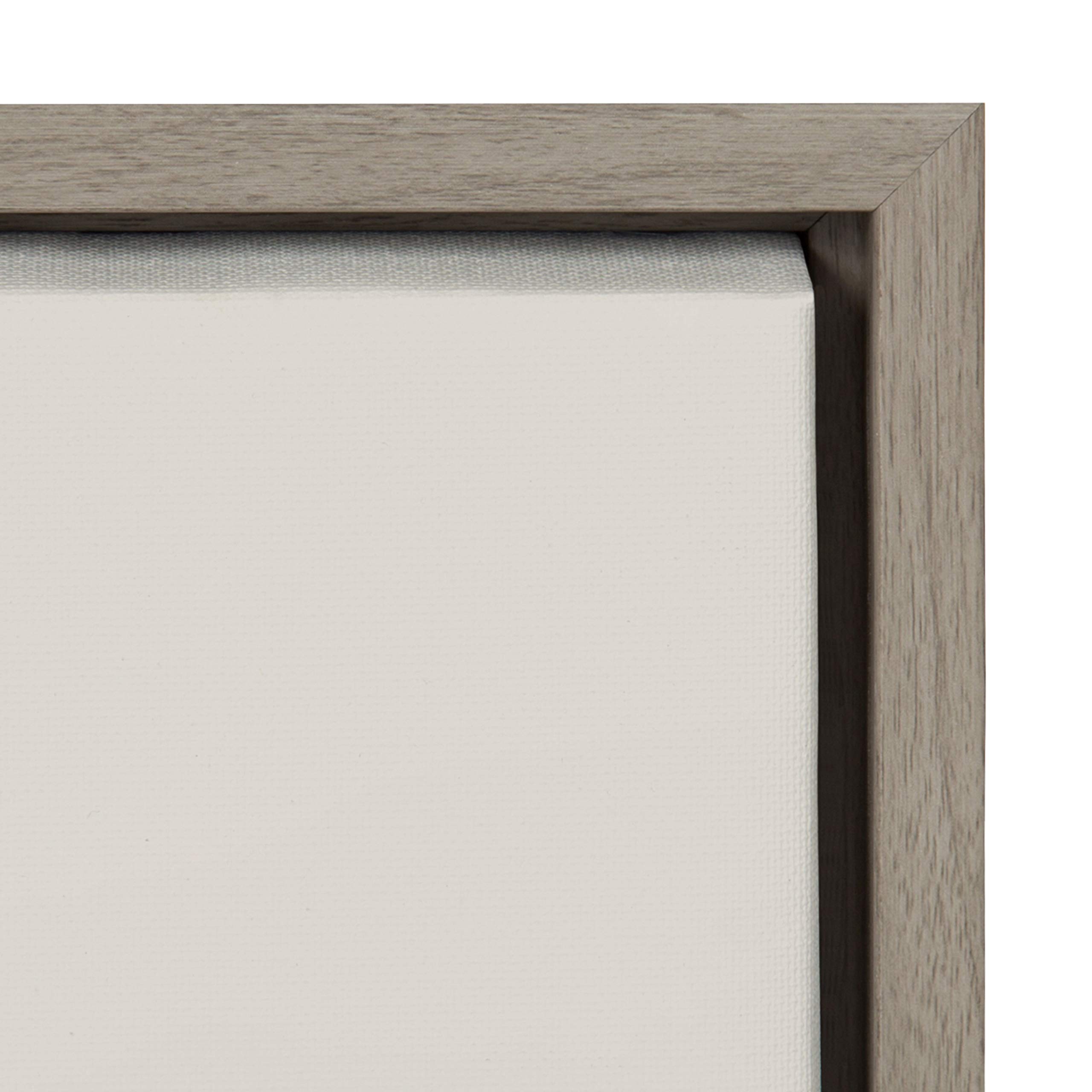 Kate and Laurel Sylvie Power of Imagination Framed Canvas Wall Art by Laura Evans, 23x33 Gray, Beautiful Mountain Wall Decor