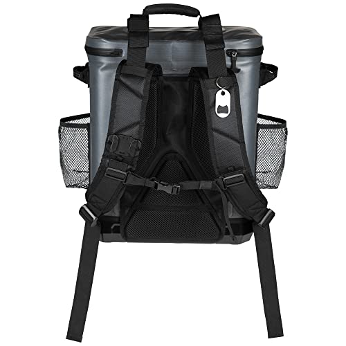 Klein Tools 80126 Cooler Backpack and Ice Pack Set, 30 Cans, Insulated, Rugged, Ideal for Jobsites, Hunting, Camping or The Beach, 3-Piece