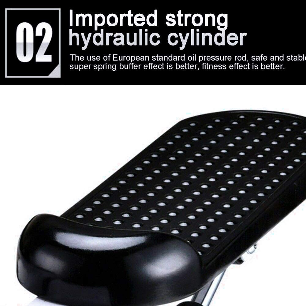Hype Mini Fitness Air Climber Stair Stepper Aerobic Stepp Machine W/Resistance Bands