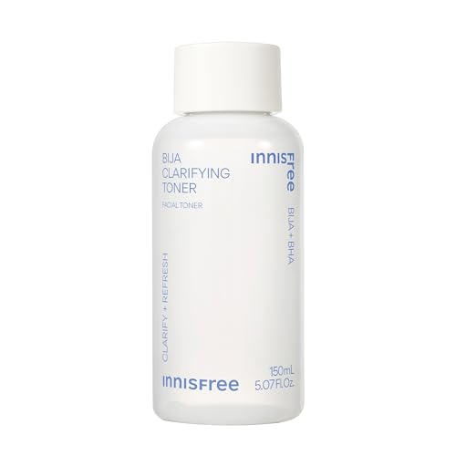 innisfree Bija Clarifying Toner with Salicylic Acid, Korean Toner for Clarifying, Smoothing, and Improving the Look of Pores (Packaging May Vary)