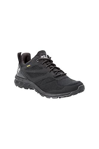 Jack Wolfskin Men's Woodland Texapore Low M Hiking Boot, Black, 10