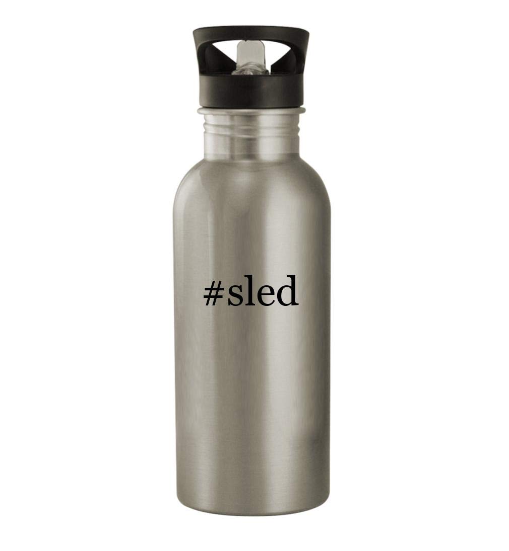 Knick Knack Gifts B04Y20D02W053100M04T65C18S20C-US - 20oz Stainless Steel Hashtag Outdoor Water Bottle, Silver