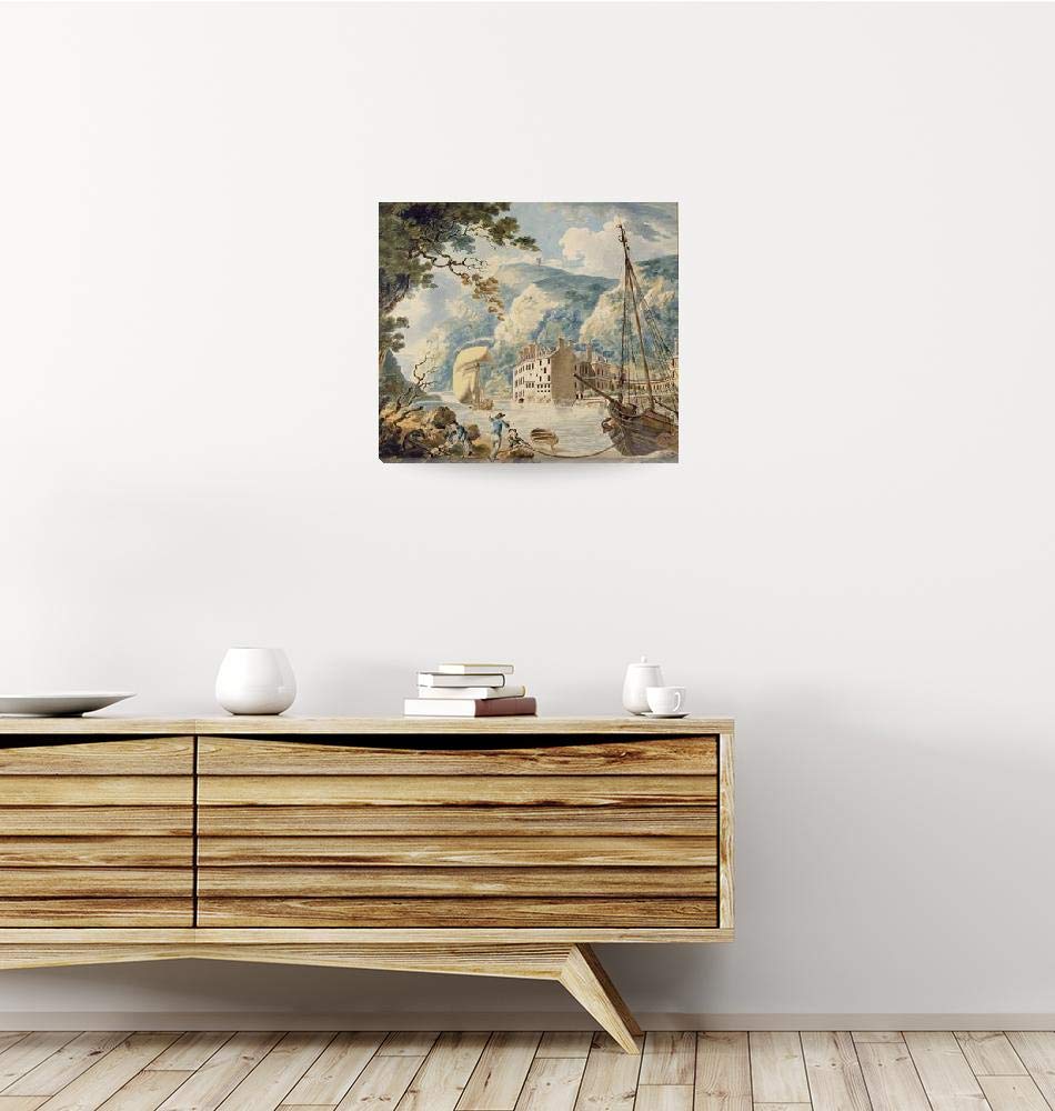 Imagekind Wall Art Print Entitled Avon Gorge and Bristol Hotwell by The Fine Art Masters | 13 x 11