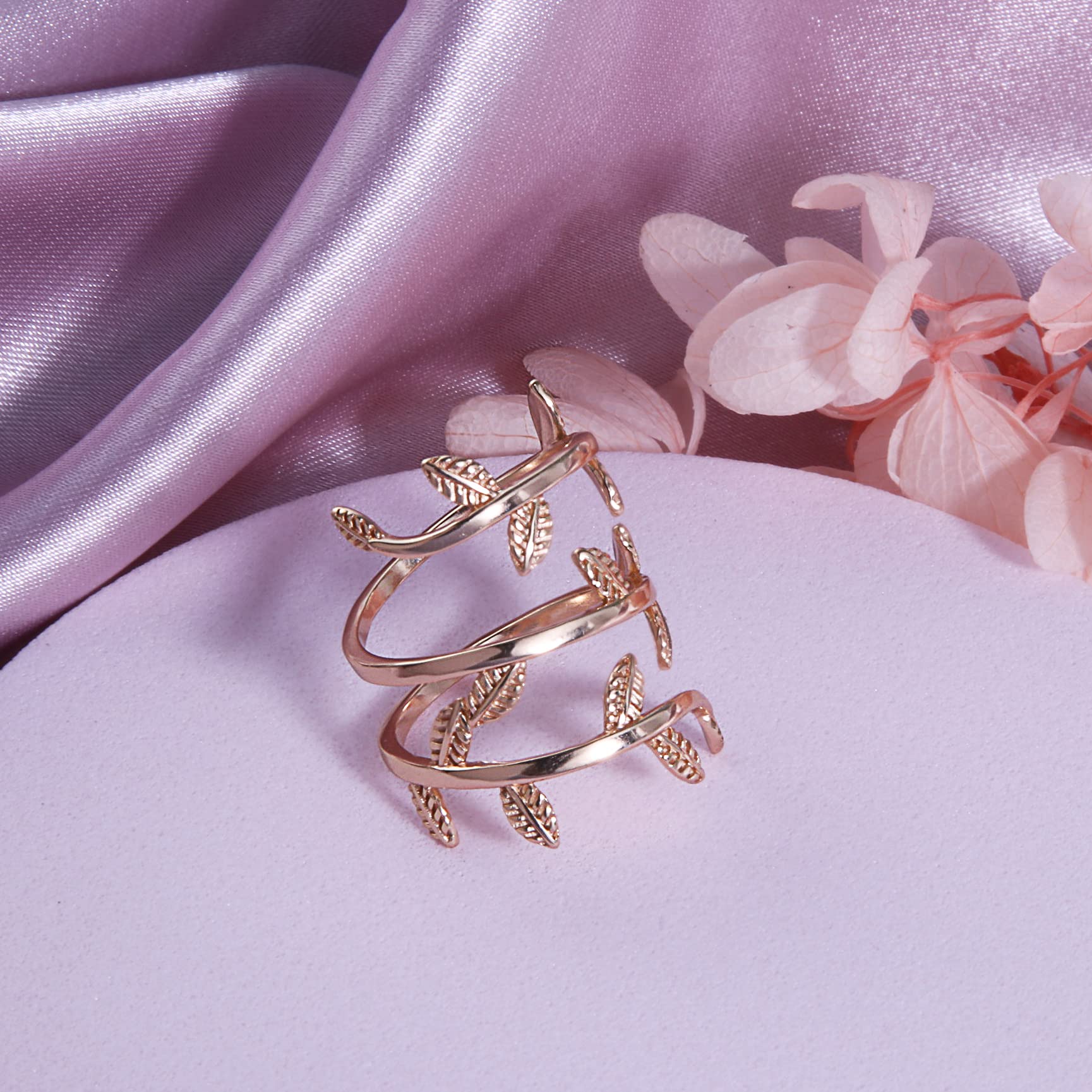Helen de Lete Flower Vine S925 Sterling Silver Adjustable Ring