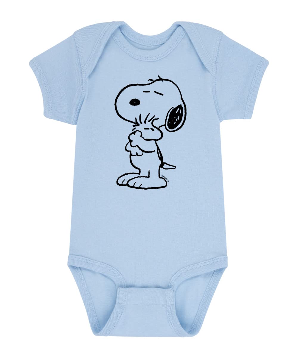 HYBRID APPAREL - Peanuts - Snoopy Loves Woodstock - Infant Baby One Piece - Size 12 Months