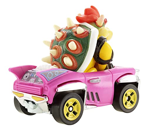 Hot Wheels GBG31 Mario Kart 1:64 Die-Cast Bowser with Badwagon Vehicle