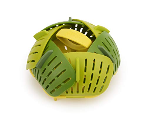 Joseph Joseph Bloom Folding Steamer Basket for Vegetables, Green