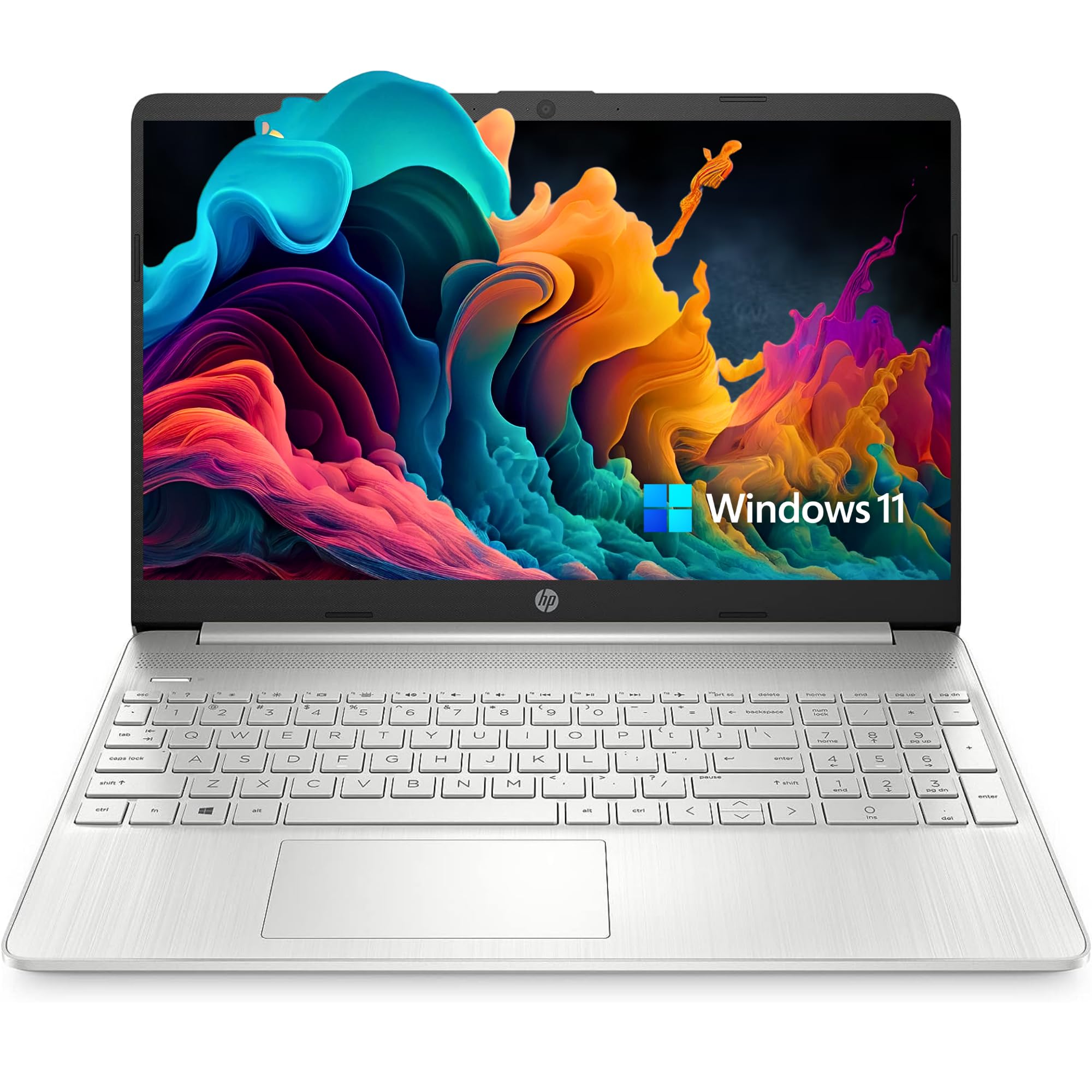 hp Pavilion 15.6"" HD Laptop, AMD Ryzen 3 5300U Processor (Beats i7-1065G7), 20GB RAM, 1TB SSD, SD Card Reader, Long Battery Life, Numeric Keypad, Bluetooth, Type-C, Win11,JVQ mp, Silver