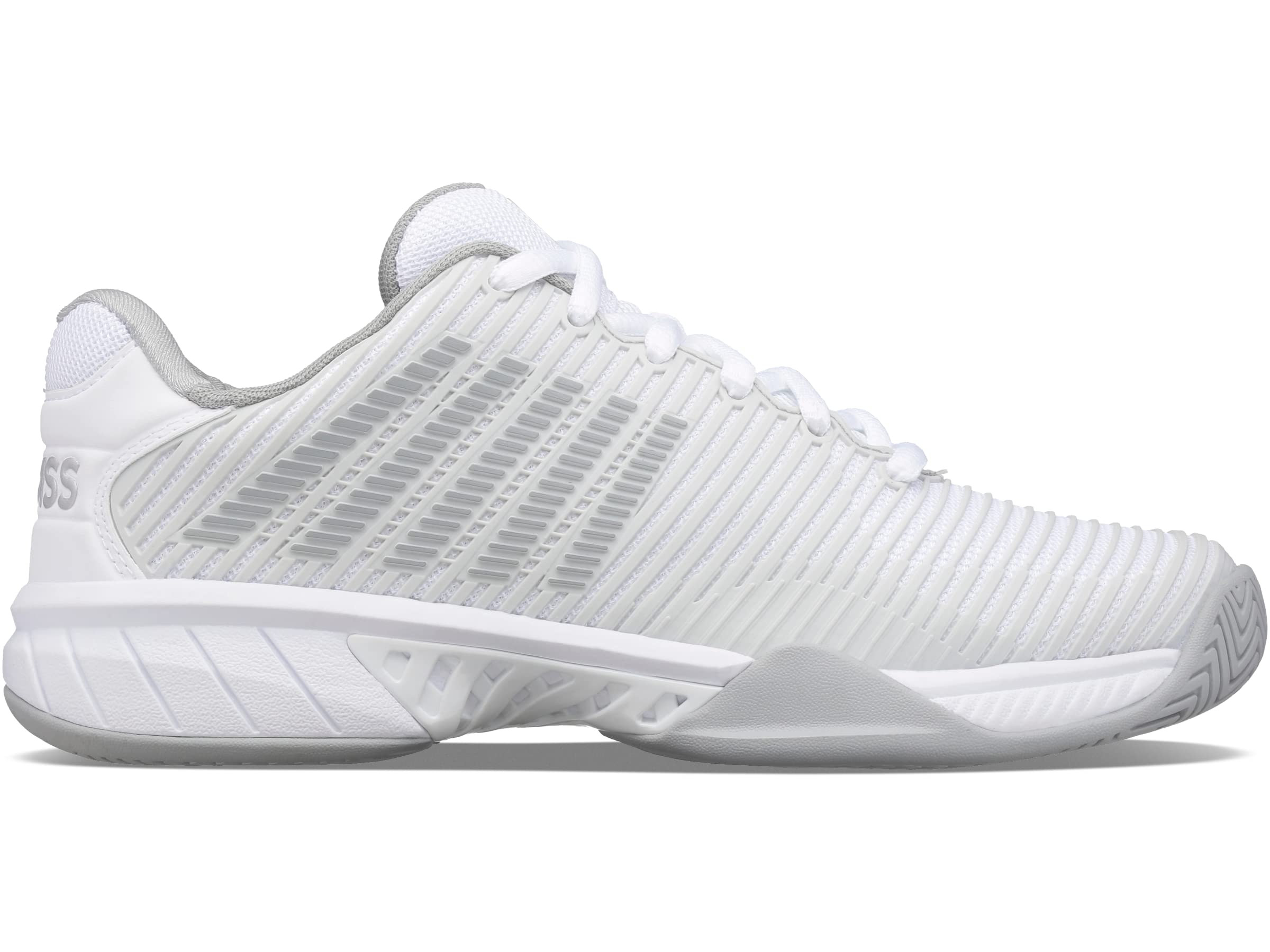 K-Swiss Women's Hypercourt Express 2 Tennis Shoe, Barely Blue/White/Highrise, 8.5 W