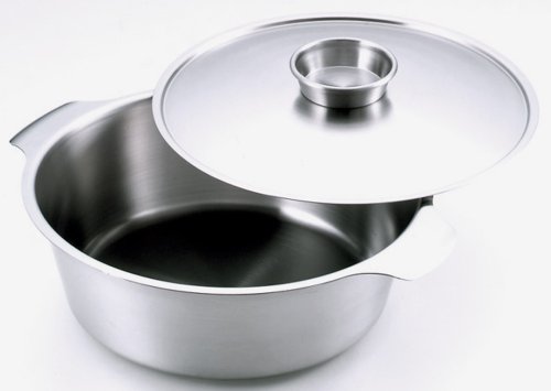 Yoshikawa SJ1678 Luxury Stainless Steel Shabu Pot, 10.2 inches (26 cm)