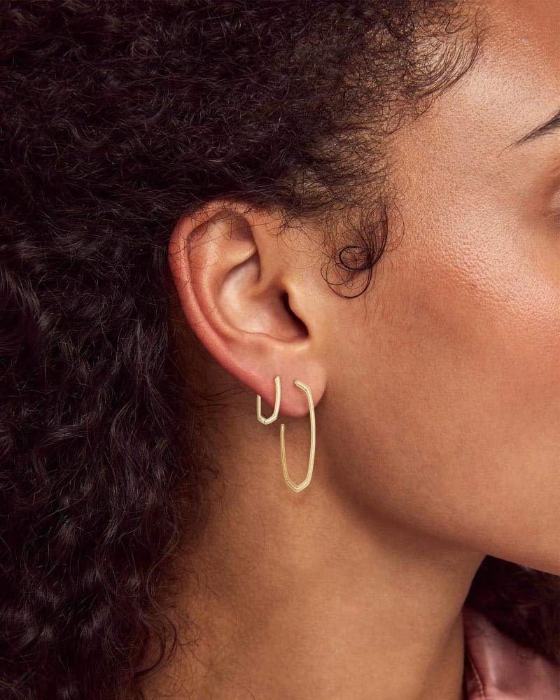 Kendra Scott Ellen Huggie Stud Earrings in 18K Gold Vermeil, Fine Jewelry for Women