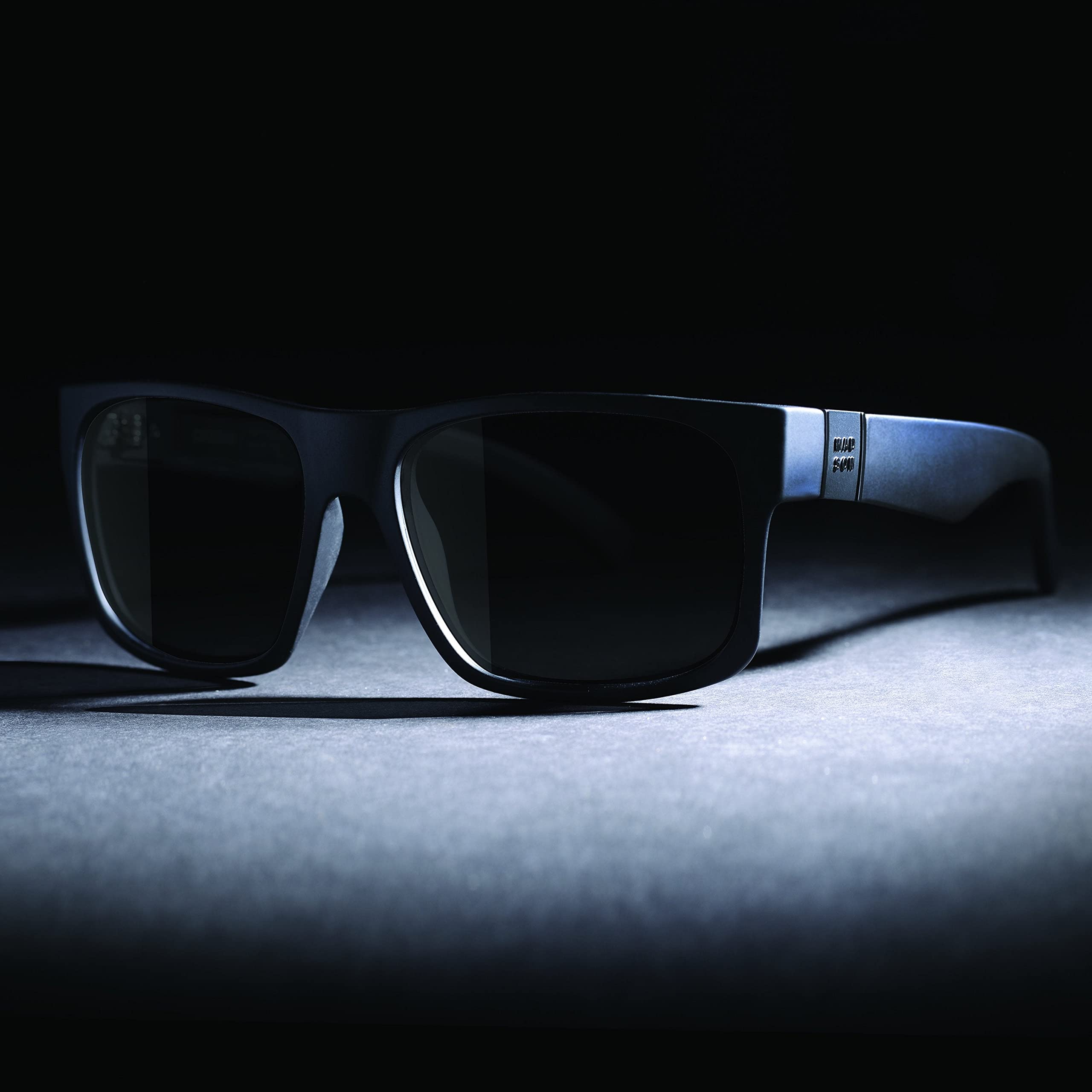 MAD SON Camino Black on Black/Grey Polarized Sunglasses - Men's, UV ProtectionâŚ