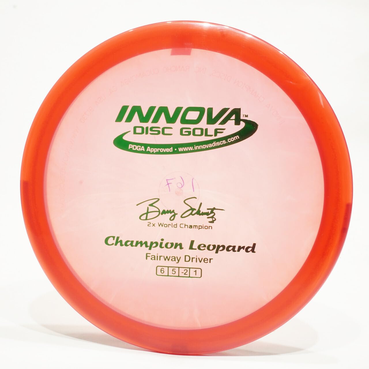 Innova Leopard (Champion) Fairway Driver Golf Disc, Pick Weight/Color [Stamp & Exact Color May Vary] Orange 175-176 Grams