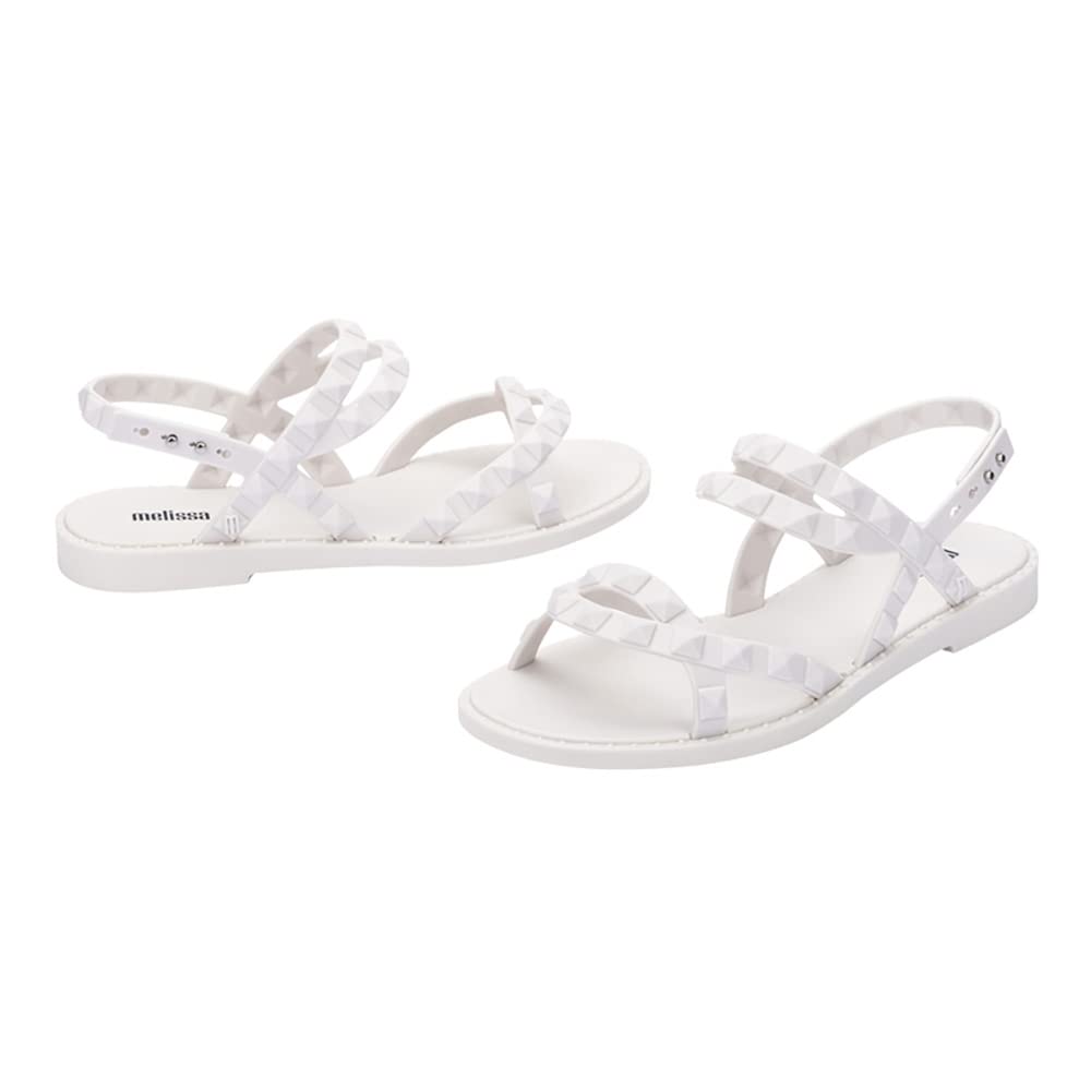 Melissa Womens Lucy Flats Sandals White 7