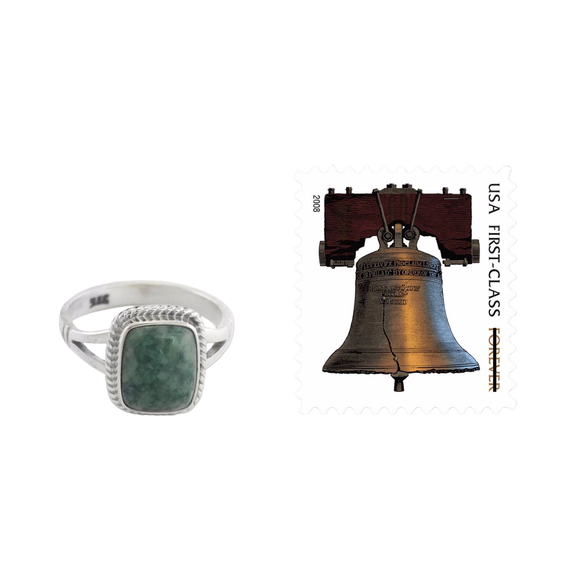 NOVICA Artisan Handmade .925 Sterling Silver Jade Cocktail Ring Artisan Crafted Single Stone Guatemala Hemlock Desert Sage 'Life Divine'