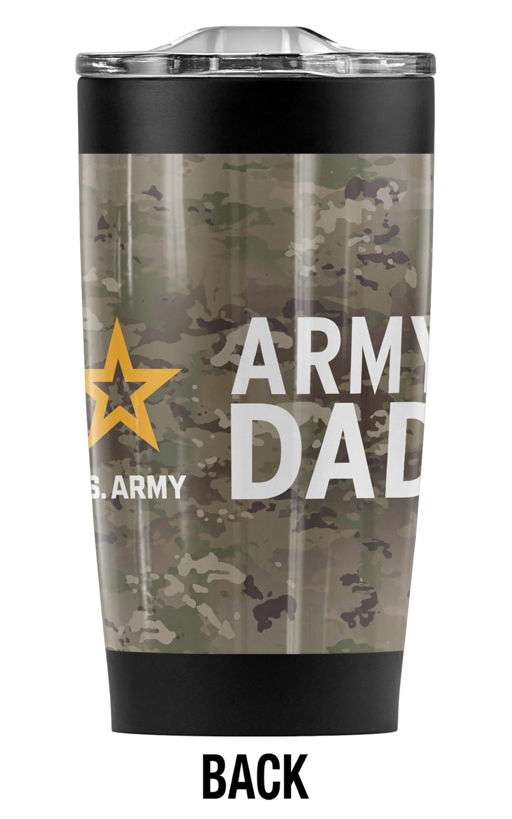 Logovision U.S. Army Dad Stainless Steel Tumbler 20 oz Coffee Travel Mug/Cup, Vacuum Insulated & Double Wall with Leakproof Sliding Lid | Great for Hot Drinks and Cold Beverages