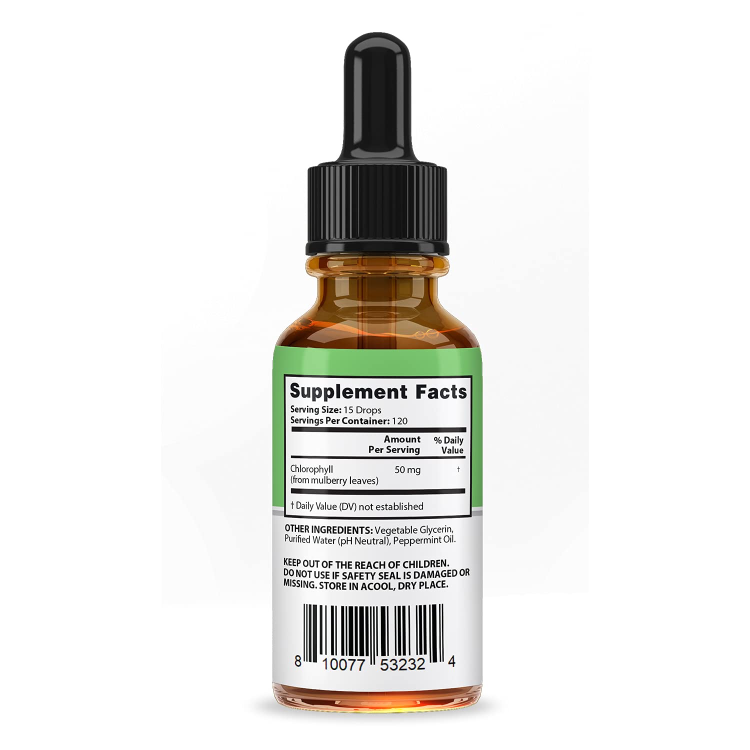 Justified Laboratories Liquid Chlorophyll Drops 6000MG Maximum Strength Green Concentrate Packed with Antioxidants Minerals and Vitamins 2 FL OZ Bottle (3 Bottles)