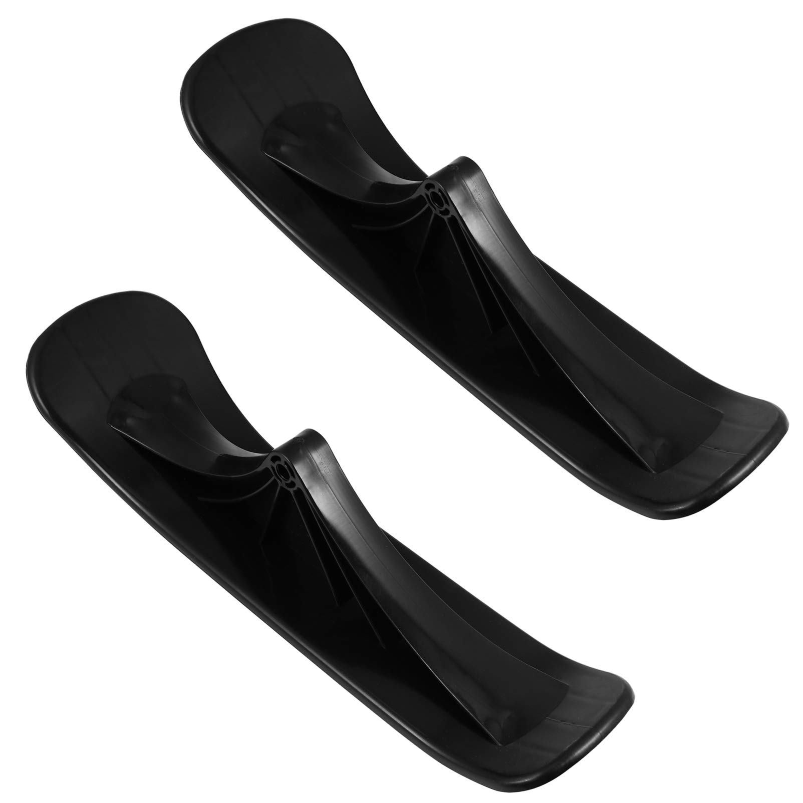 IMIKEYA 2pcs Snow Scooter Ski Sled Kit, Sand Scooter Conversion Kit, Fold Skate Board Outdoor Snow Scooter Sled Ski Attachment for Kids, Black