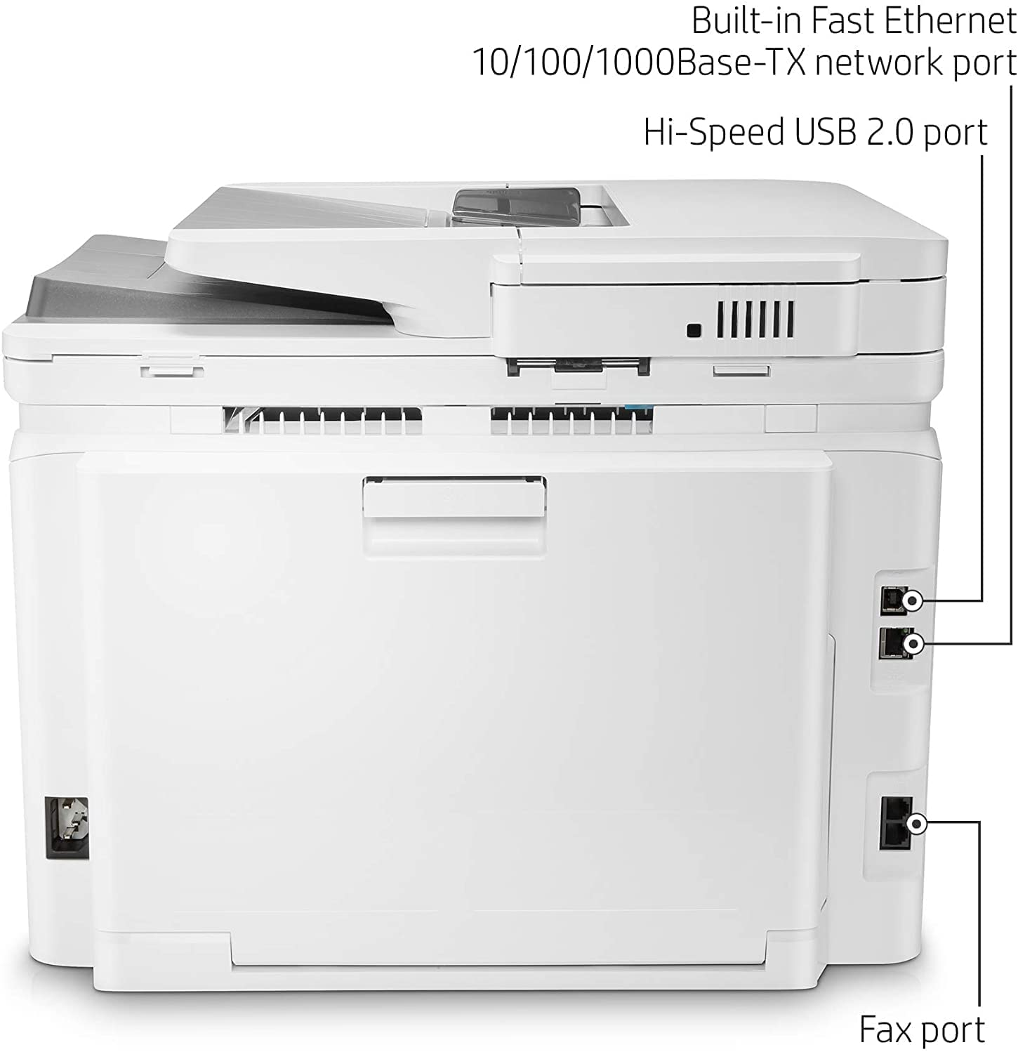 HP Color Laserjet Pro M283fdwD Wireless All-in-One Laser Printer, Print Scan Copy, Remote Mobile Print, Auto 2-Sided Printing, 22 ppm, 250-Sheet, Ethernet- WULIC Printer Cable