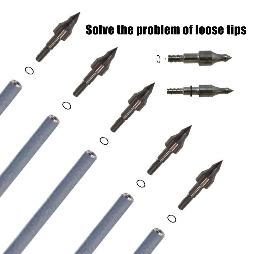 Jocoo 20" Carbon Crossbow Bolts Hunting Archery 20 Inch Arrows with 4" vanes and Replaced Arrowhead/Tip (12 Pack)