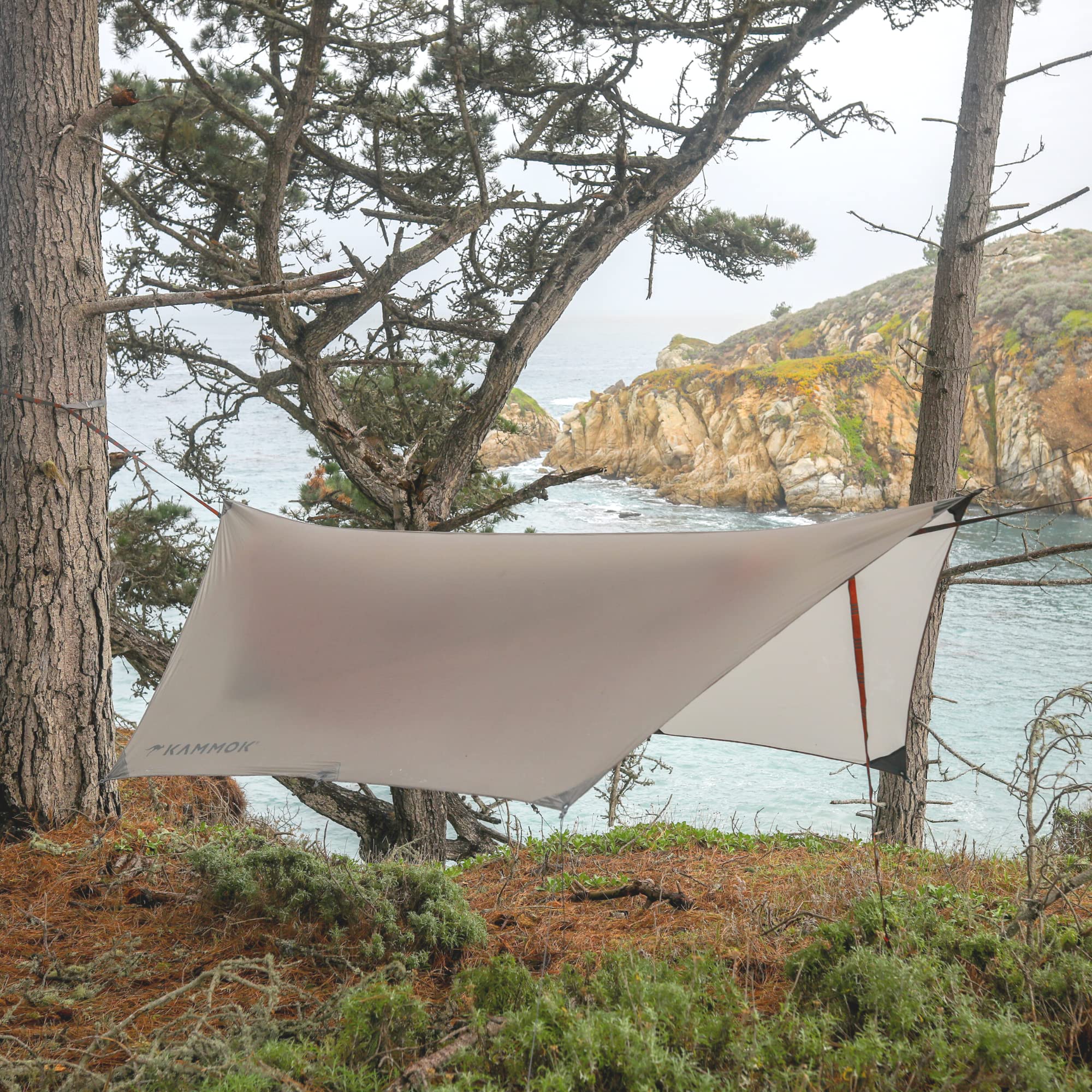 KAMMOK Mantis Ultra Light Hammock, All Seasons, Mosquito Net, Storage Bag, Camping, Outdoor Activities - Granite Gray