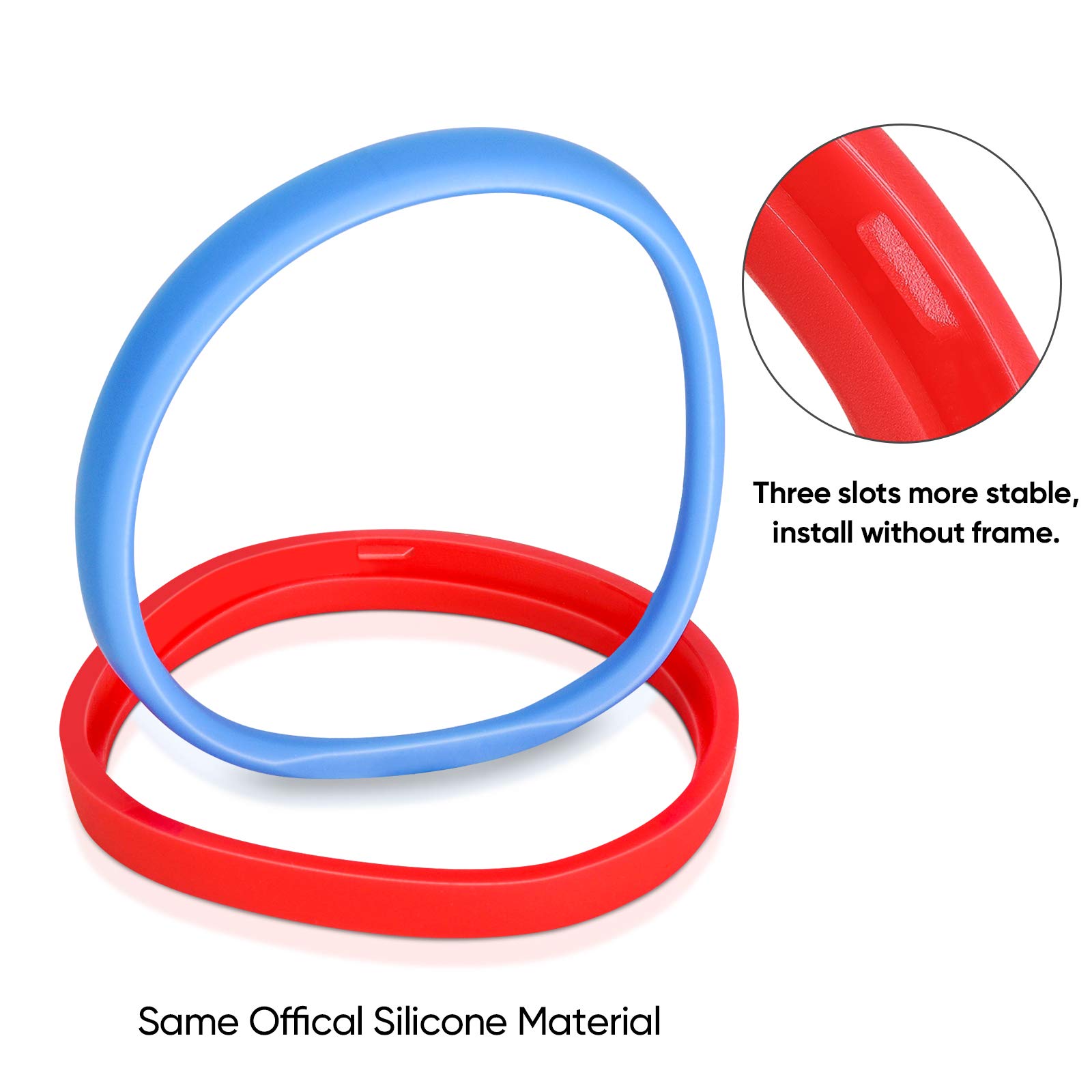 Lens Anti-Scratch Rings, Oculus Quest 2 Accessories, Also for Quest/Rift S/Go to Protect Myopia Glasses from Scratching, Bundled with Protective Lens Cover