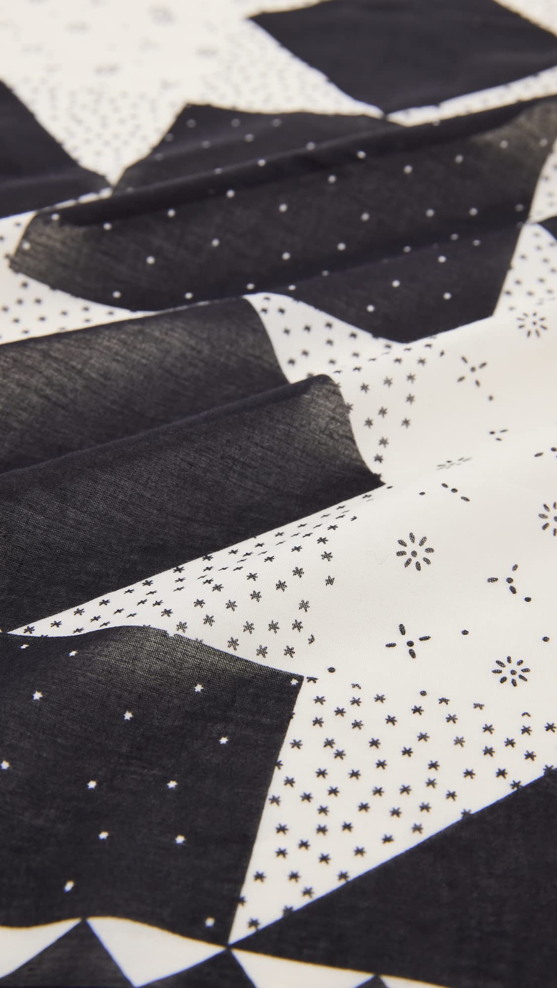 Madewell Women's Washed Bandana, Black Coal (Coal Patchwork), One Size