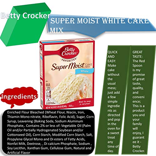 White Cake and Vanilla Frosting Snack Fun Bundle 2 cake mixes 15.2oz 2 Vanilla Frosting Tubs 16oz and Snack Fun Shopping Pad