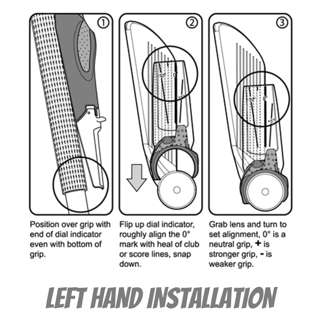 GripIt Rite Golf Grip for Teaching Correct Gripping Position Using Your Own Club (Men's Left)