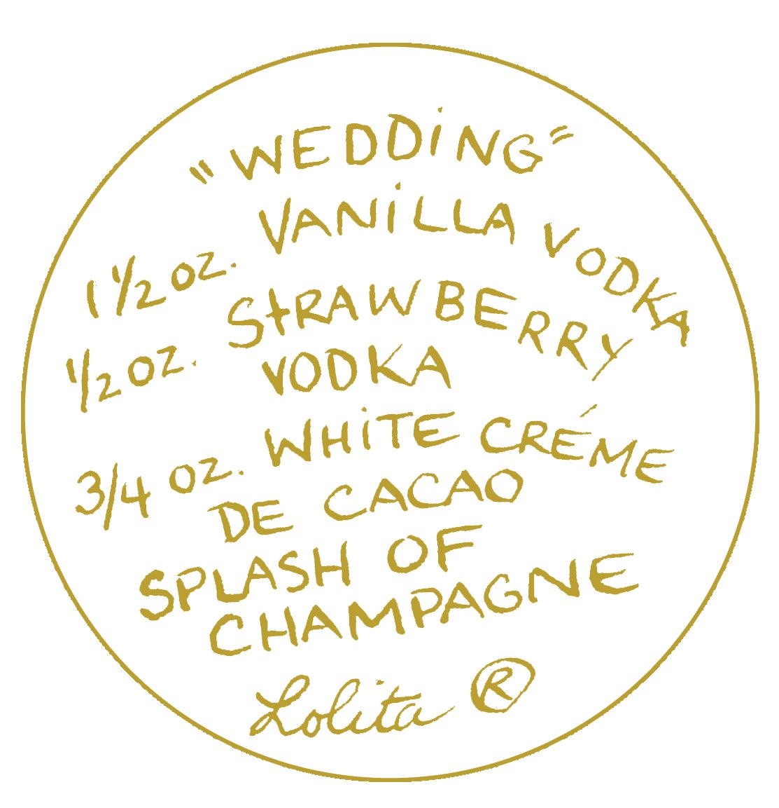 Lolita Love My Martini Glass, Wedding