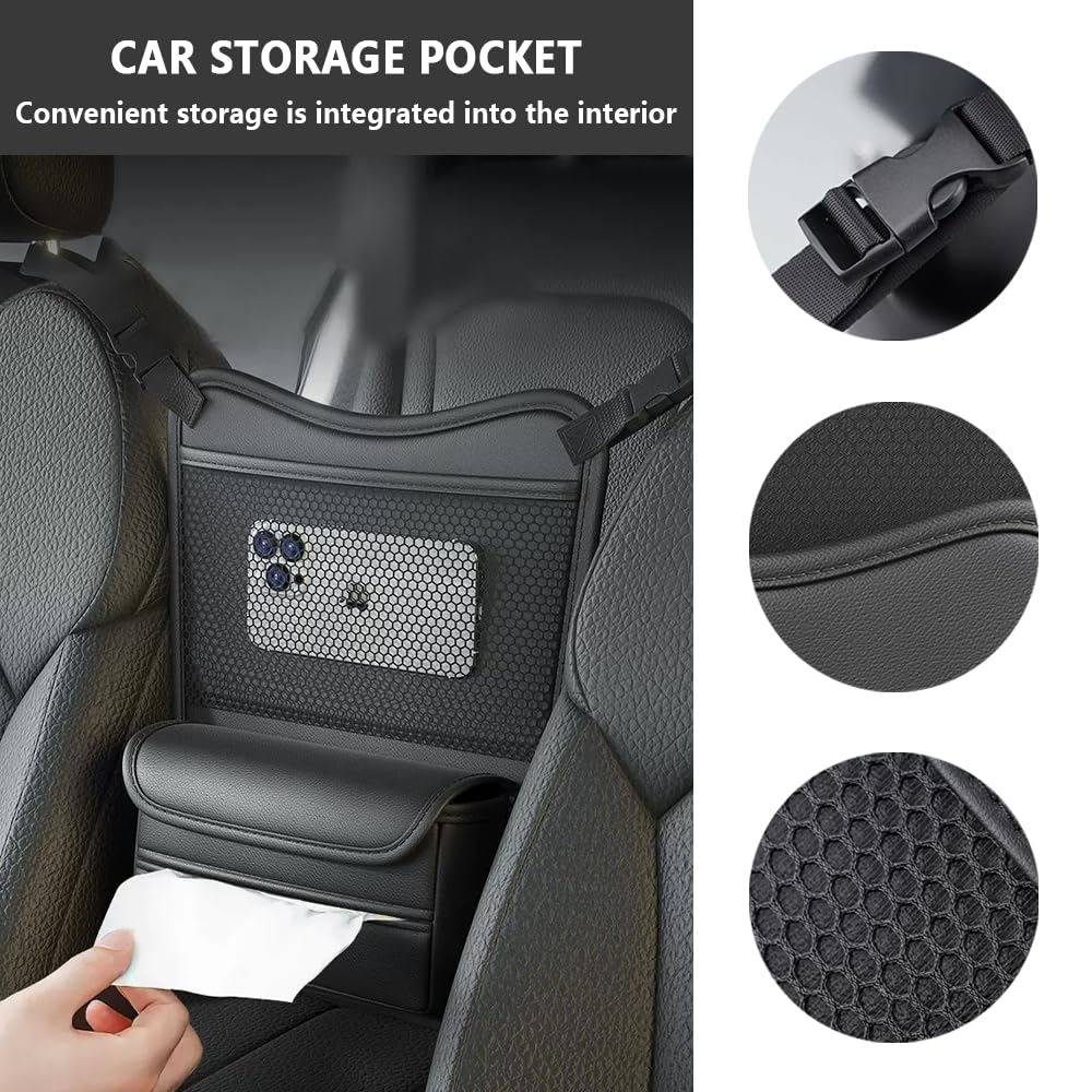 IHOTDER Purse Holder for Car - Car Handbag Holder Between Seats,Cup Holder,Purse Holder,Phone Holder for All Passengers - Multifunctional Car Seat Organizer