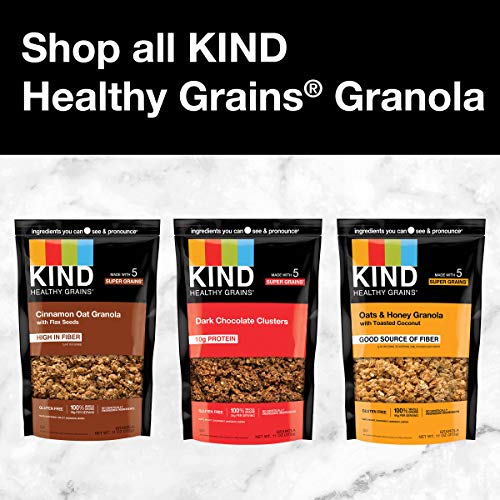 KIND Healthy Grains Granola, Peanut Butter Clusters, 11 Ounce, 10g Protein, Whole Grain, Snack Mix
