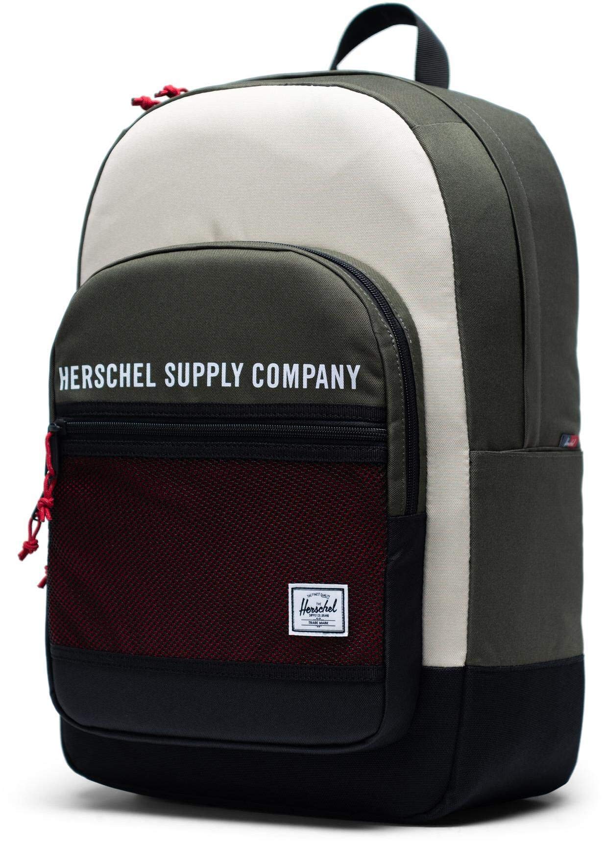 Herschel Supply Co. Kaine Dark Olive/Overcast/Black/Red One Size