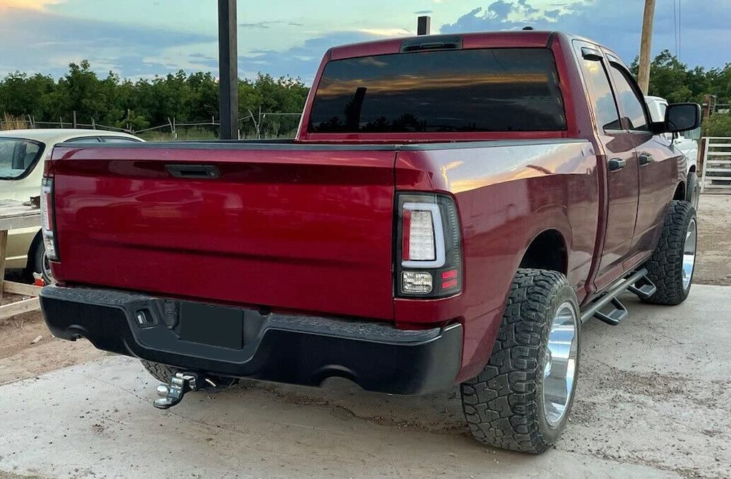 Kojem Rear Tailgate Shell Compatible with 2010-2022 Ram 1500 2500 3500 Pickup Truck Replacement for CH1900129 Tail Gate Black Primed Steel, LYAM-361-Z2