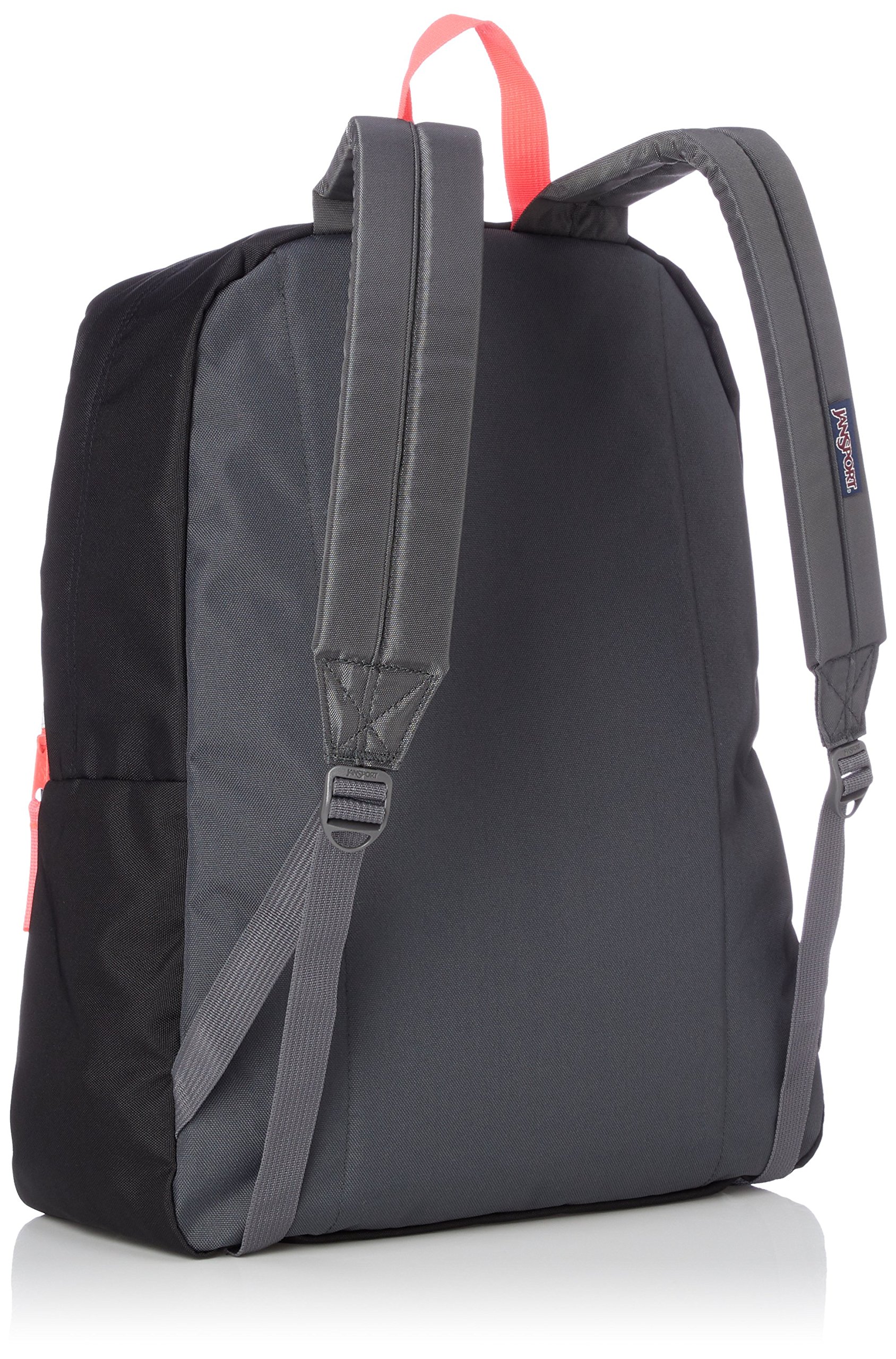 JanSport Exposed Backpack - Black/Fluorescent Red