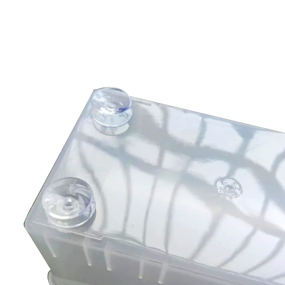 YUANHONGJIAN Suction Cup Plastic Sucker Pads Without Hooks, Clear, 50 Pack Double Sided Suction Cups Sucker Pads Glass Table Top Spacers for Glass Plastic Table Mirror Ceramic